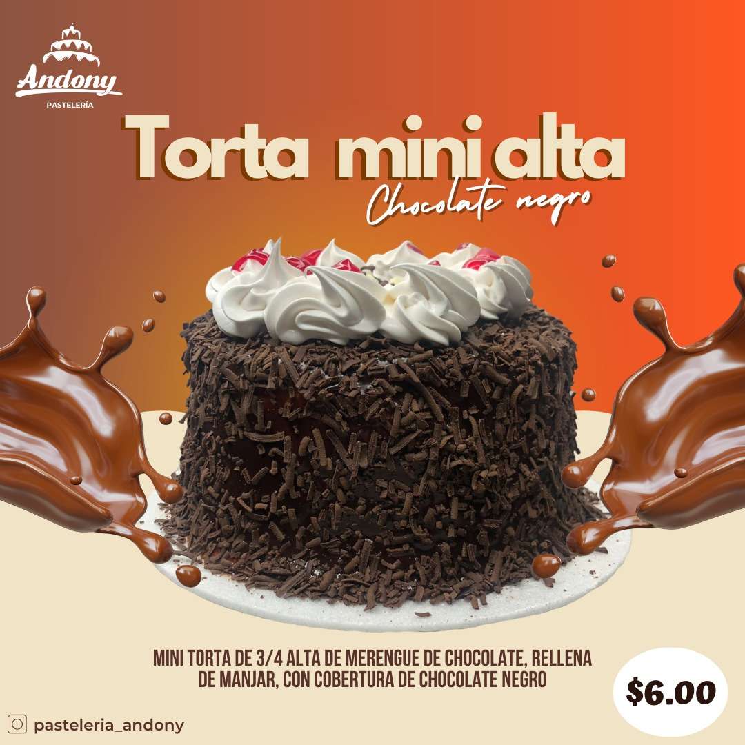 Torta Mini Chocolate Alta 3/4 – Presentes en tus mejores momentos…